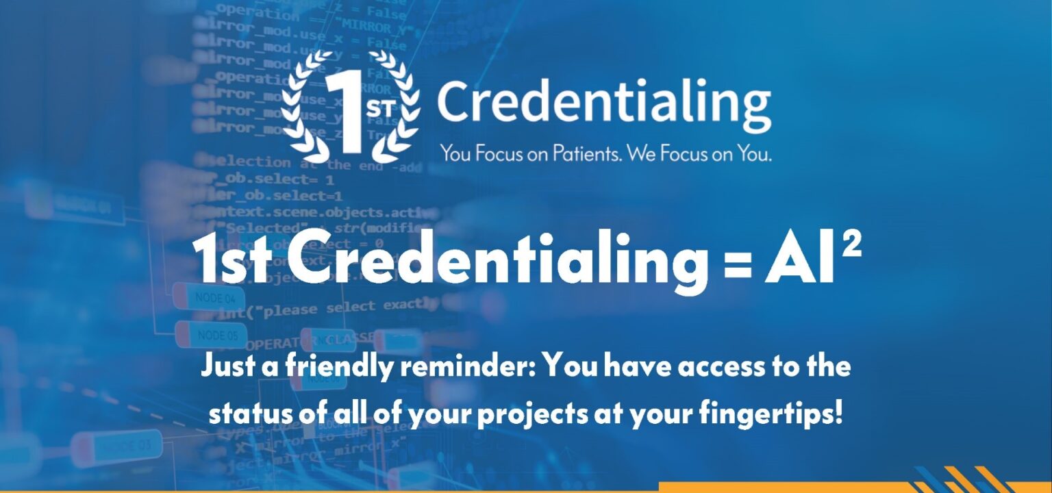 1ˢᵗ Credentialing Blog - 1ˢᵗ Credentialing